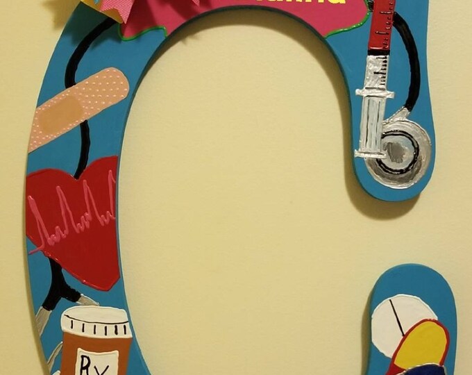 Nurses / Doctor's Letter Wall / Door Sign - Etsy