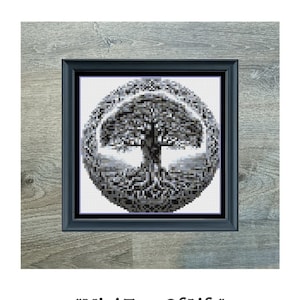 Mini Tree of Life Cross Stitch Pattern: Yggdrasil Design (PDF Download ...