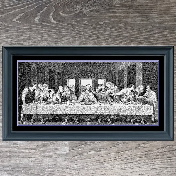 Last Supper Cross Stitch - Etsy