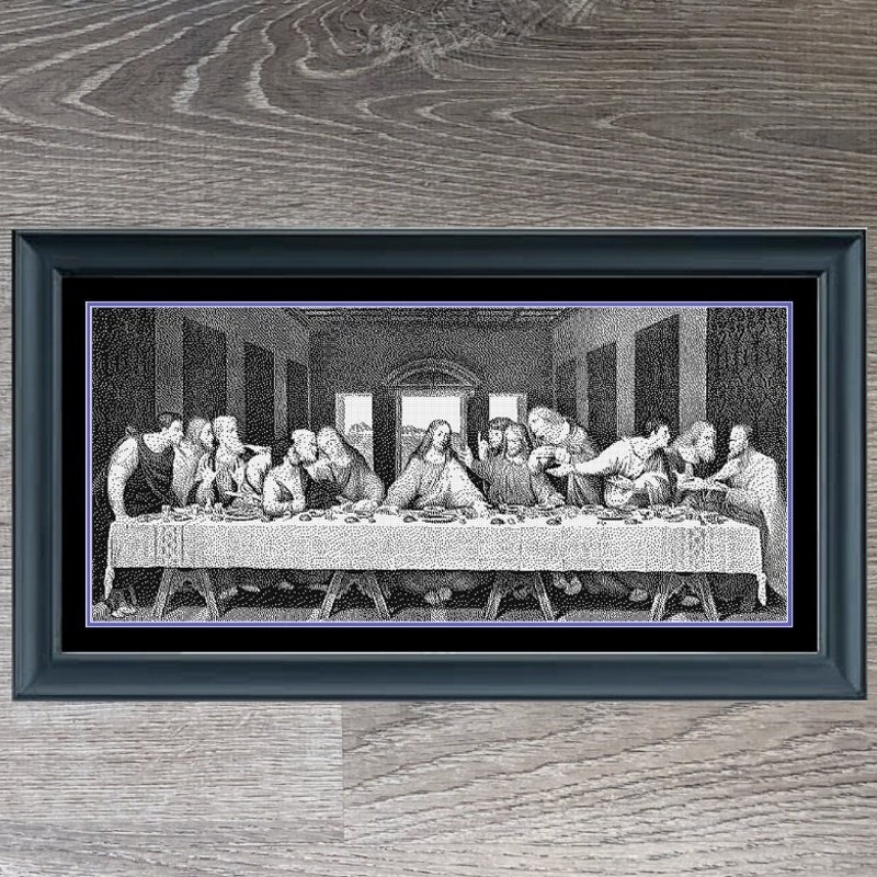 Last Supper Cross Stitch - Etsy