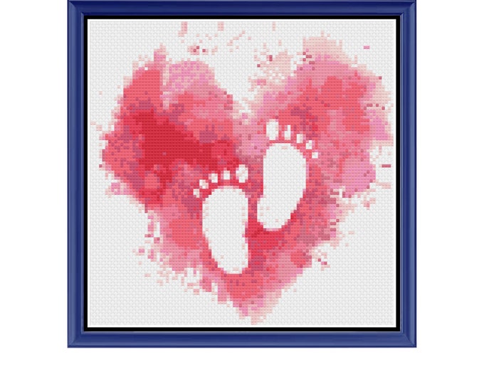 Baby Girl Special Delivery Cross Stitch Pattern - Birth Announcement ...