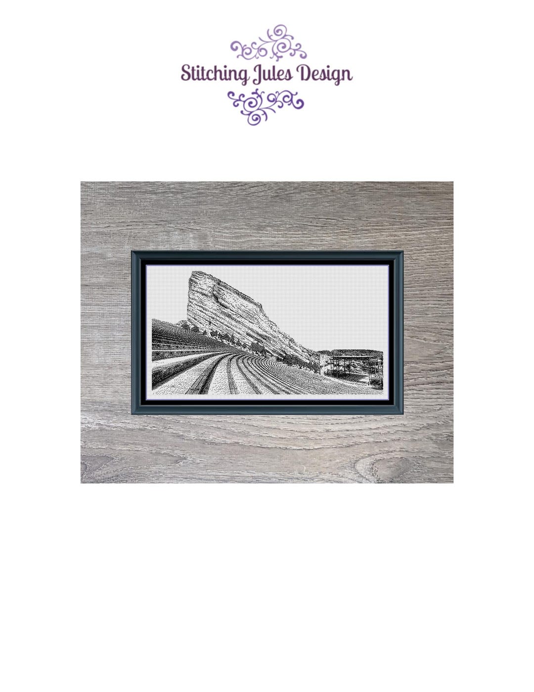 Red Rocks Colorado Counted Cross Stitch Pattern (instant PDF Download ...