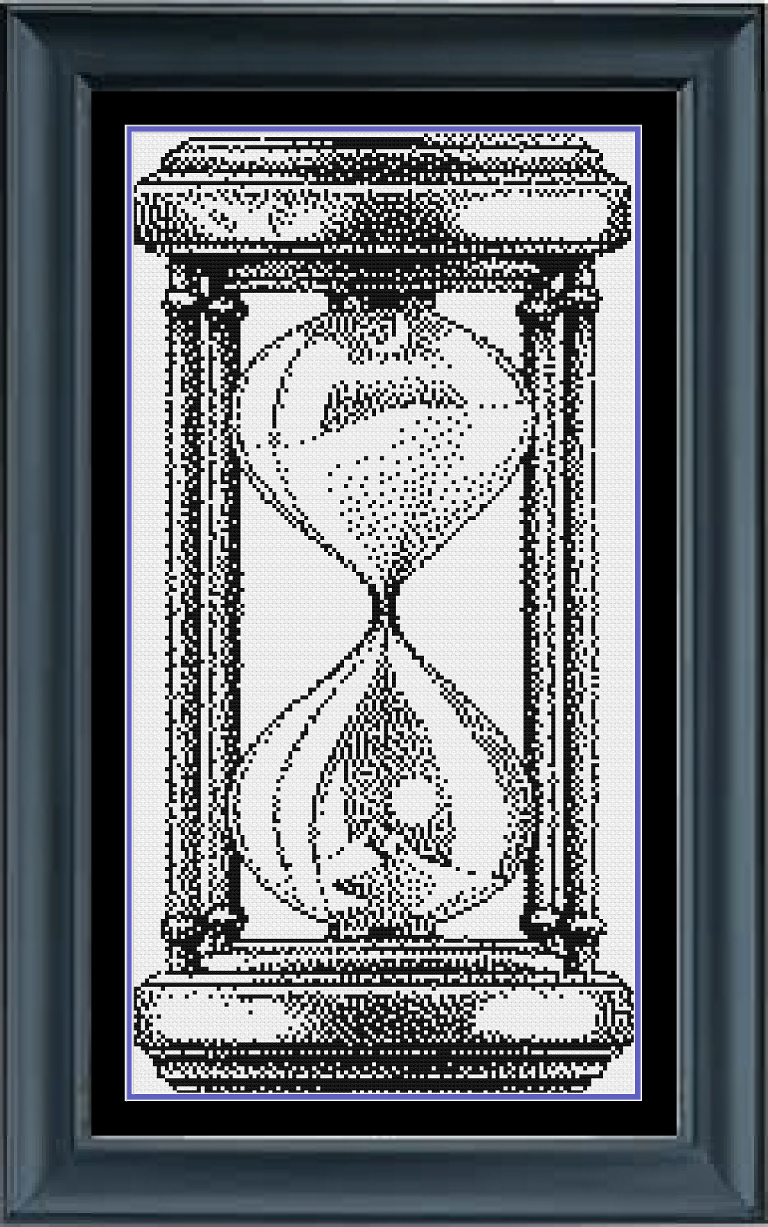 Hourglass Cross Stitch Pattern Time Keeper Cross Stitch - Etsy