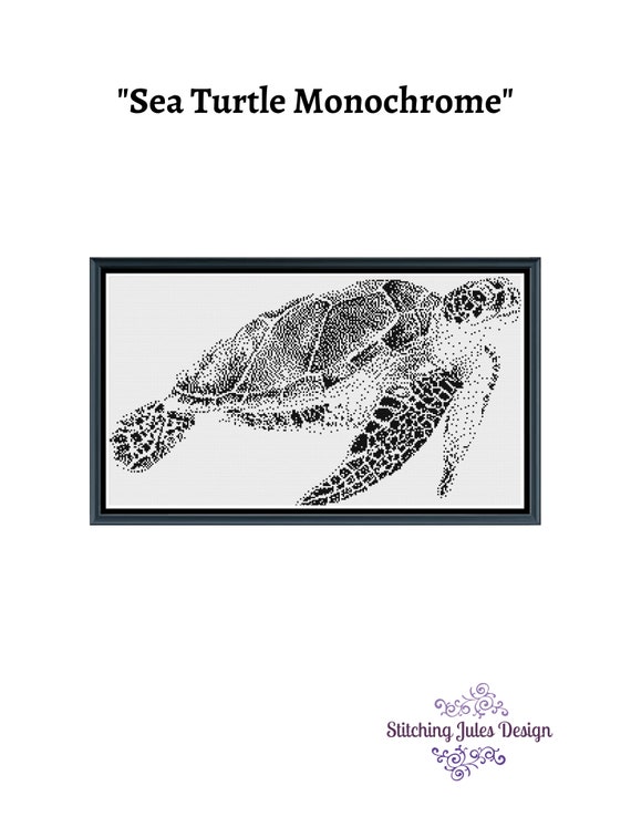Sea Turtle Counted Cross Stitch Pattern PDF Download Pattern - Etsy