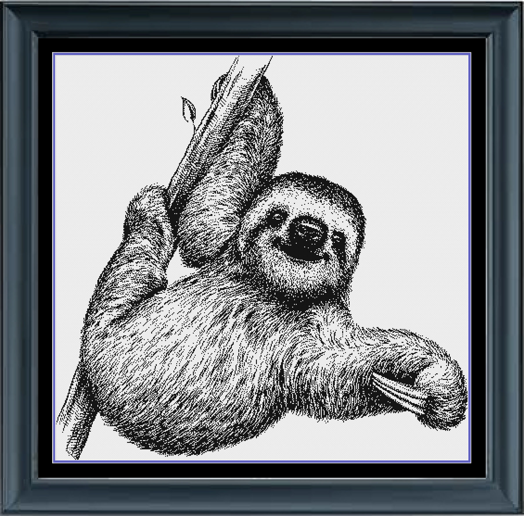 Sloth Cross Stitch Pattern Animal Cross Stitch Pattern - Etsy
