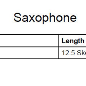 Saxophone Cross Stitch Pattern Musical Instrument Cross Stitch Pattern ...