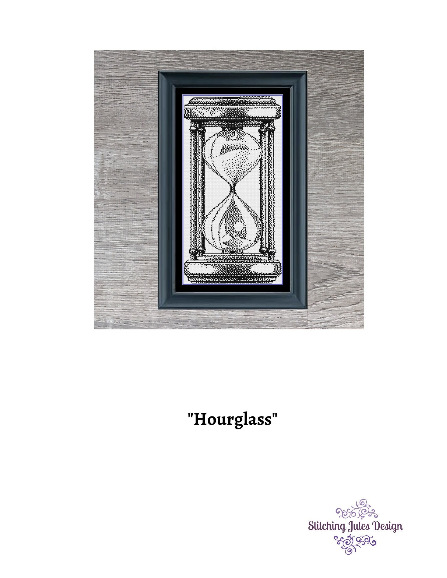 Hourglass Cross Stitch Pattern Time Keeper Cross Stitch - Etsy