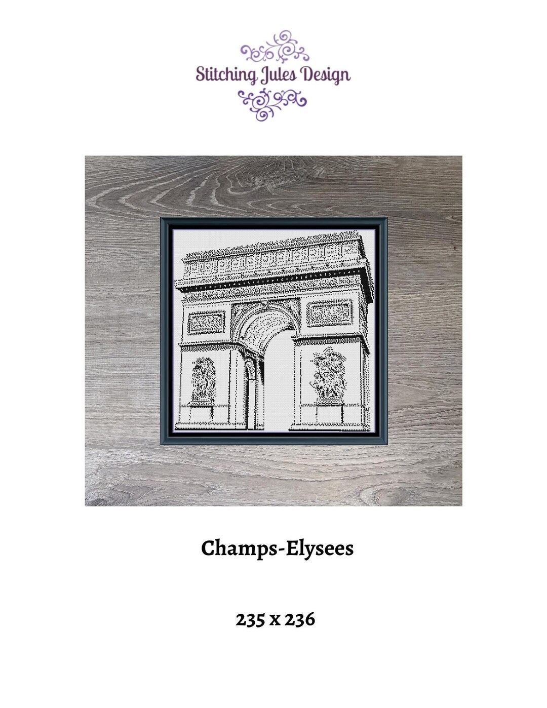 Champs-elysees Arc De Triomphe Paris France Architecture Monochrome ...