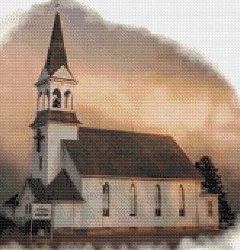 American Church 2 Digital Pattern - Etsy
