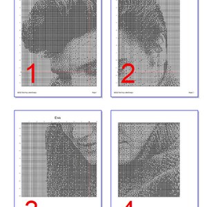 Elvis Presley Cross Stitch Pattern | Monochrome Cross Stitch Pattern ...