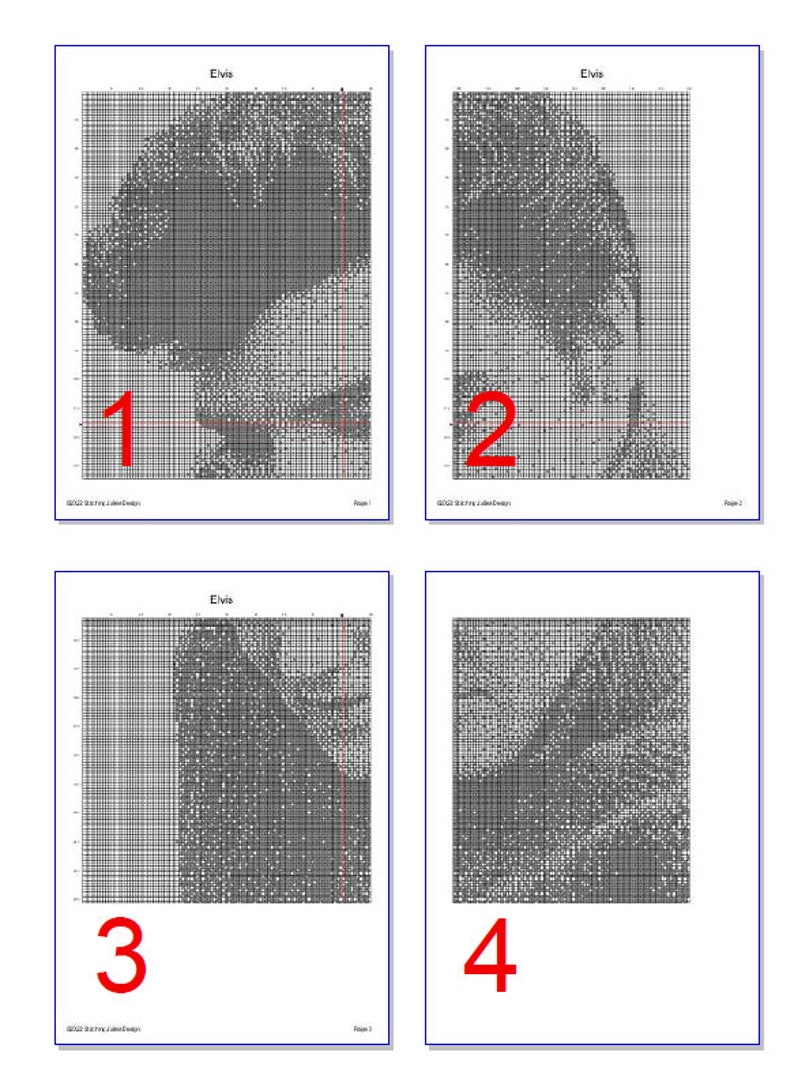 Elvis Presley Cross Stitch Pattern Monochrome Cross Stitch - Etsy