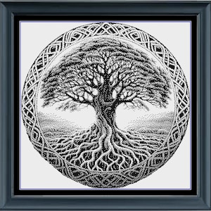 Tree of Life Cross Stitch Pattern World Tree Cross Stitch Pattern - Etsy