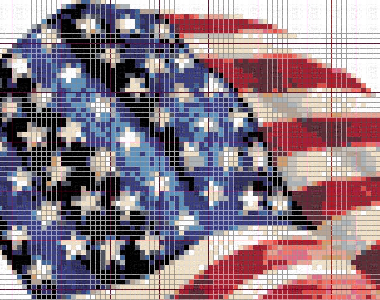 American Flag Cross Stitch Pattern larger Version - Etsy