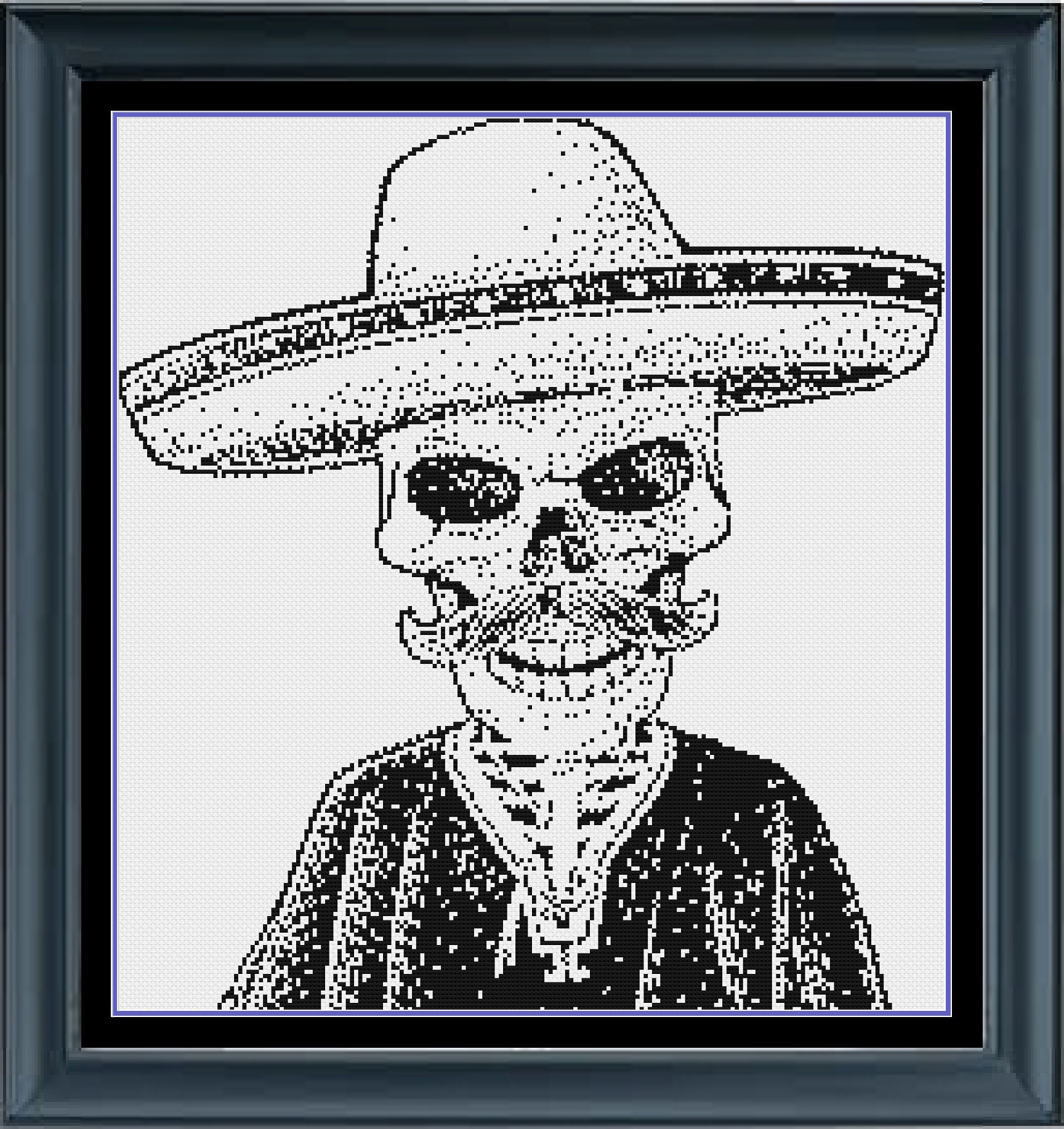 Skeleton Cross Stitch Pattern Day of the Dead Cross Stitch - Etsy