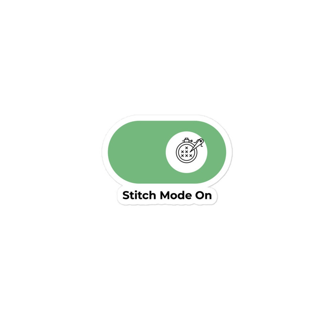 Stitch Mode on Cross Stitch Sewing Sticker - Etsy