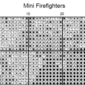 Mini Firefighters Cross-stitch Pattern | Firefighting | Instant PDF ...