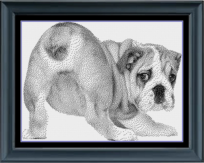 Bulldog Cross Stitch Pattern Dog Breed Cross Stitch - Etsy
