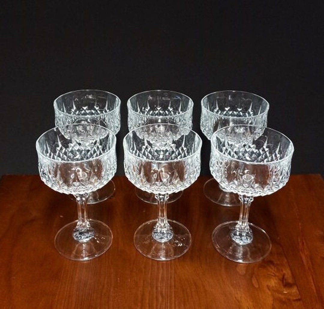 Cristal D'arques France Vintage Longchamp Cocktail, Champagne, Tall ...