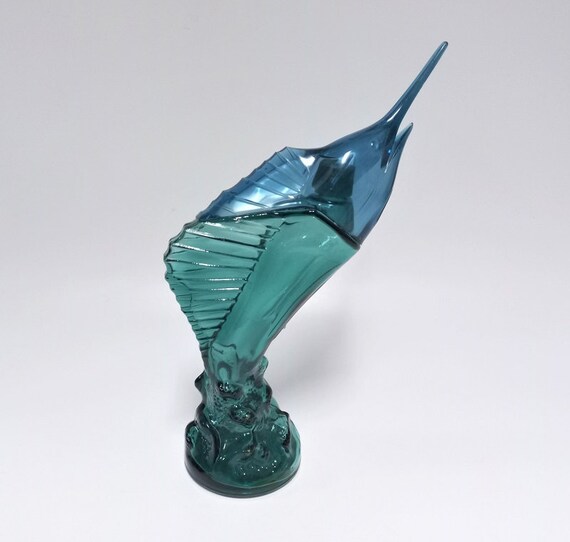 Vintage Avon Blue Marlin Sea Trophy Perfume Bottle Ta… - Gem