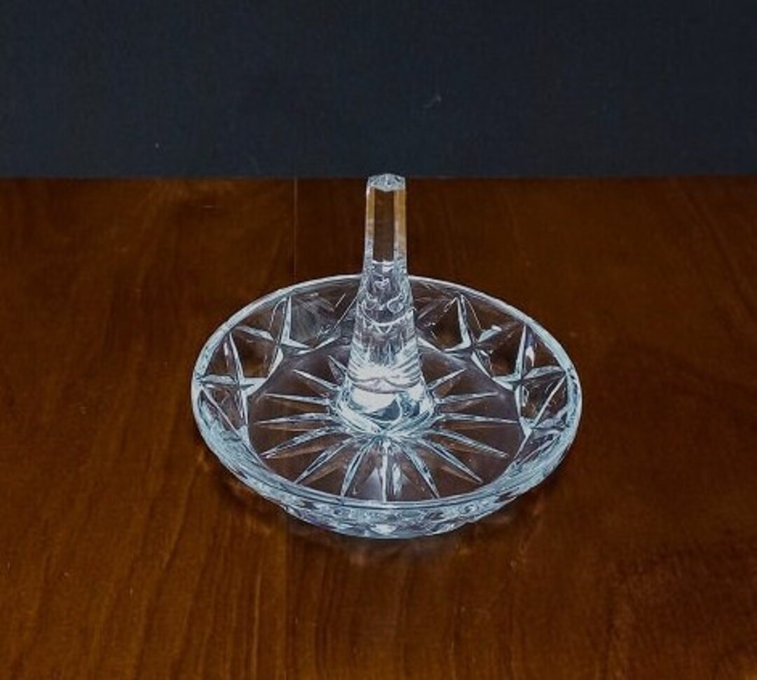 Vintage Violetta Crystal Ring Holder, Genuine Lead Crystal, Ring Holder ...