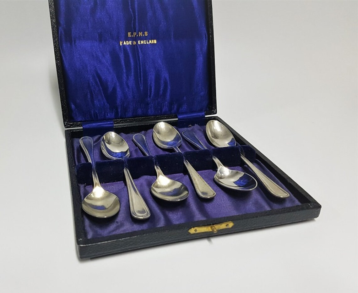 E.P.N.S Silver-plated Teaspoons Set of 6 Made in England - Etsy