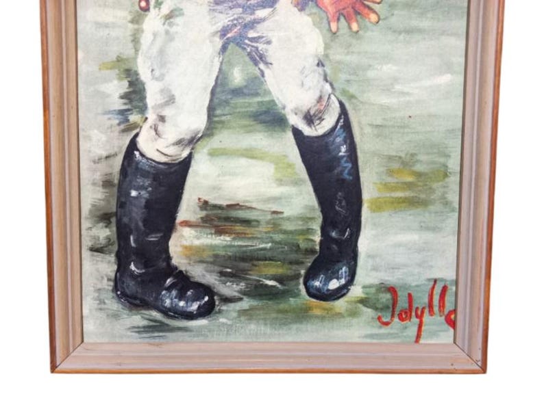 Vintage Kitsch Big Eyed Jockey Girl by Idylle Falconi Print, Jolylle ...