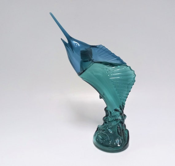 Vintage Avon Blue Marlin Sea Trophy Perfume Bottle Ta… - Gem