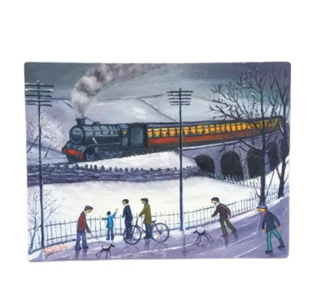 Steam Train Oil Painting by Cosa (northern England Art), Original ...