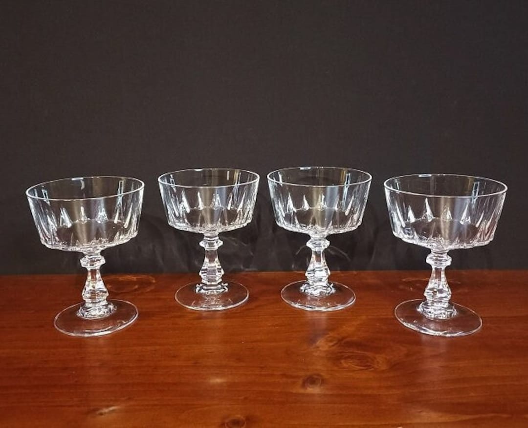 Crystal D'arques Louvre Cocktail Champagne Tall - Etsy