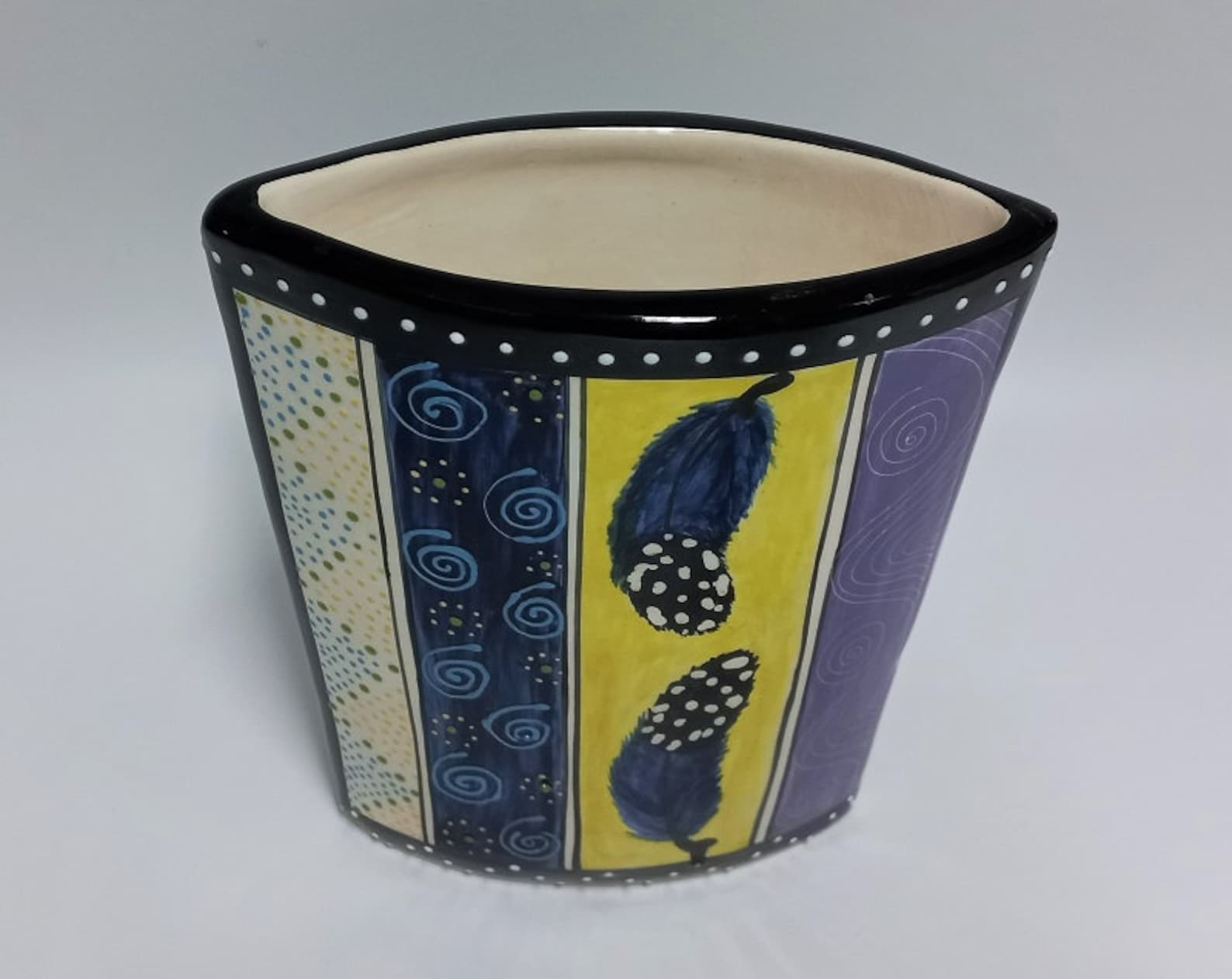 Vintage BOHO Nivek Ceramics Zimbabwe Africa Hand Painted Vase - Etsy