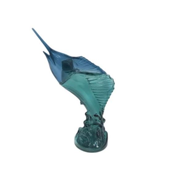 Vintage Avon Blue Marlin Sea Trophy Perfume Bottle Ta… - Gem