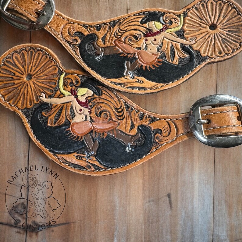 Mustache Ride Spur Straps - Etsy