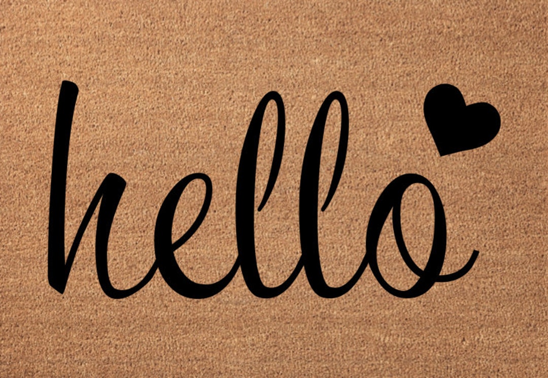 Hello Doormat SVG Digital File Download - Etsy