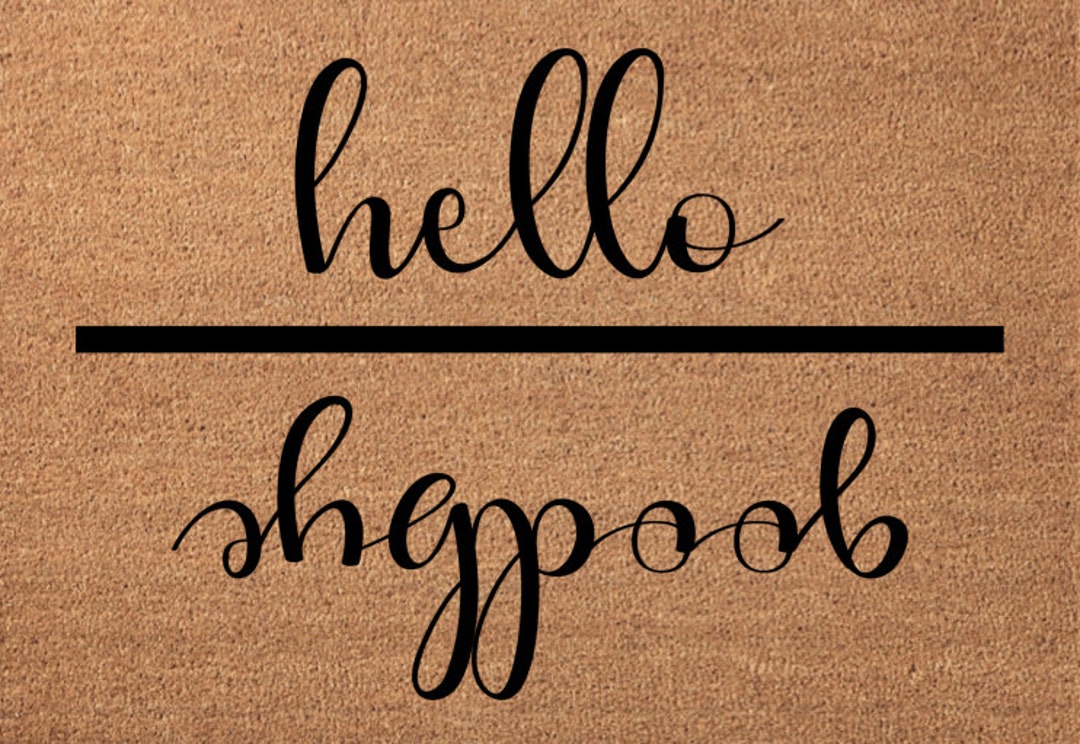 Hello | Goodbye Doormat SVG Digital File Download - Etsy