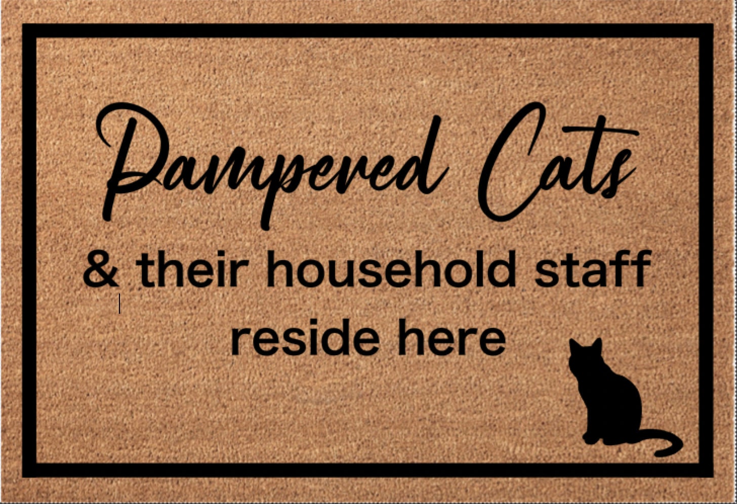 Pampered Cats Doormat SVG Digital File Download - Etsy