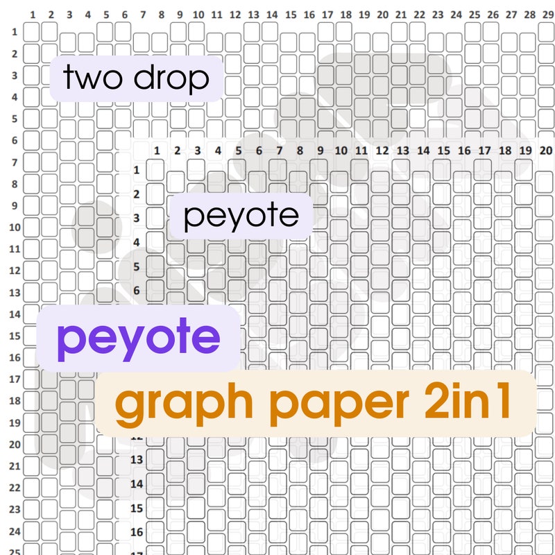 2 Drop Peyote Stitch - Etsy