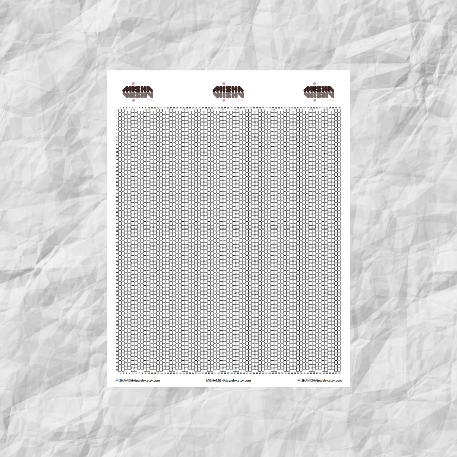 Peyote and Two Drop Peyote Graph Paper 2in1 - Etsy