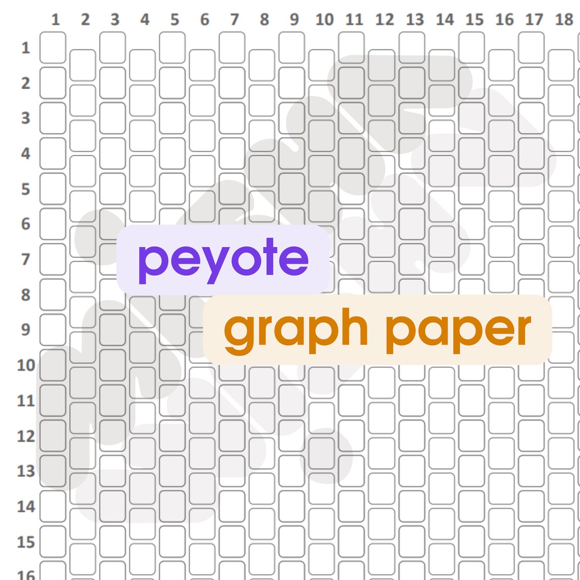 Peyote Graph Paper - Etsy