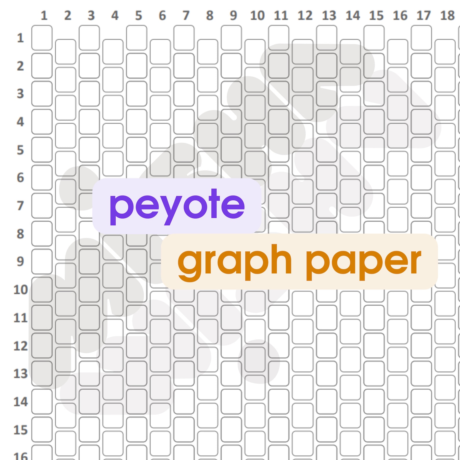 Peyote Graph Paper - Etsy