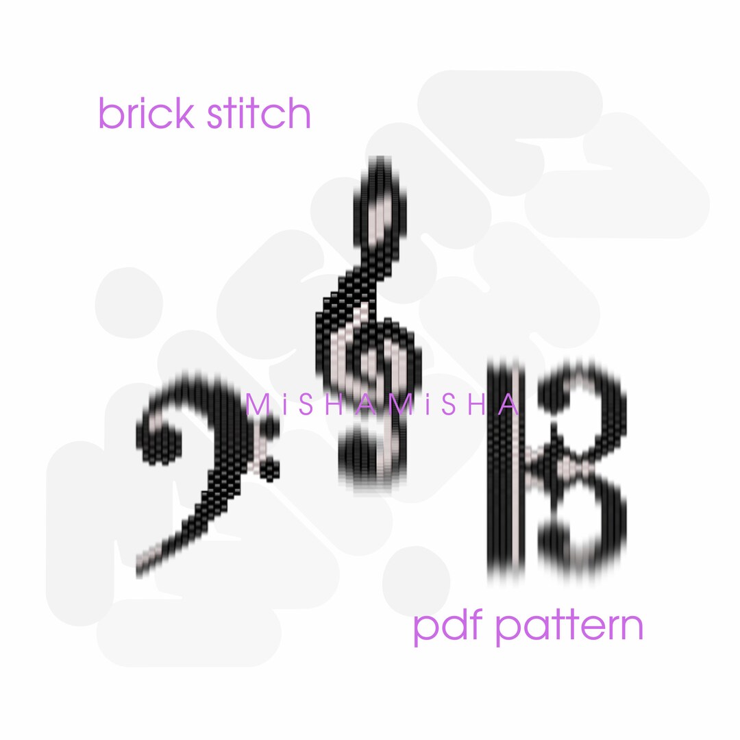 Music Clefs (treble Clef, Bass Clef, Alto Clef, Tenor Clef) Brick ...