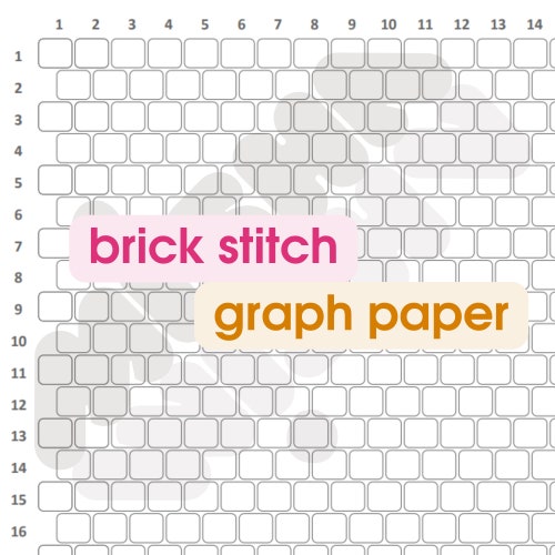 Brick Stitch Graph Paper - Etsy