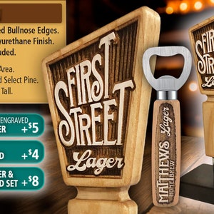 Personalized Beer Tap Pull Handles - Etsy