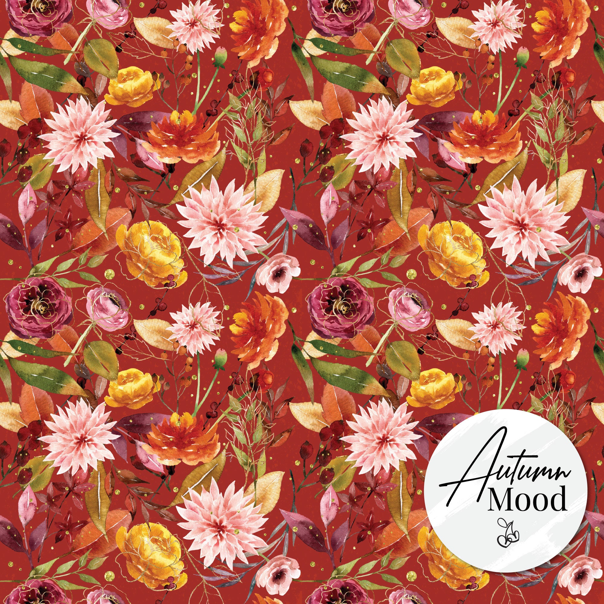 Autumn Mood Digital Paper Pack, Autumn Seamless Patterns, Planner ...