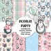 Cute Penguins Digital Paper, Penguins Seamless Pattern, Hand-drawn ...