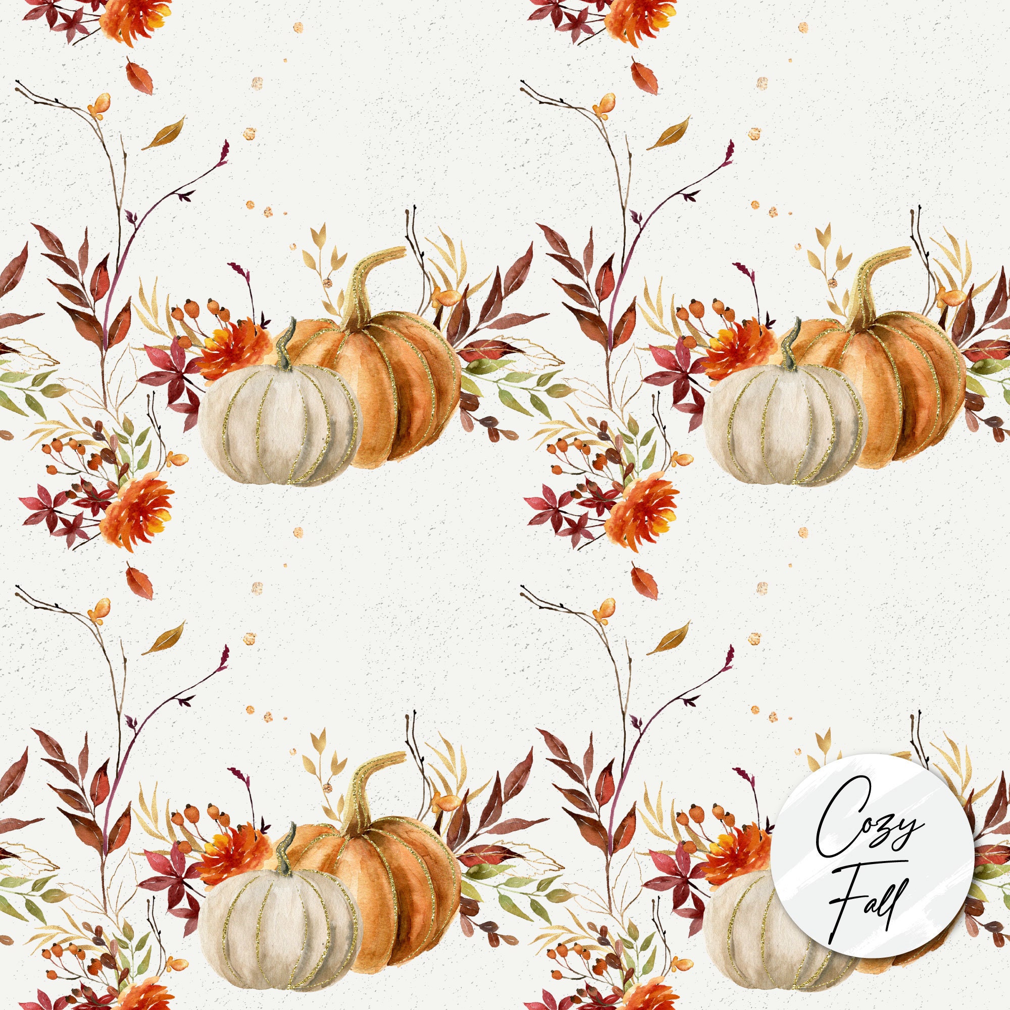 Cozy Fall Digital Paper Pack Autumn Seamless Patternsplanner - Etsy