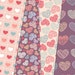 Cute Valentine Digital Paper, Valentine Seamless Pattern, Hearts ...