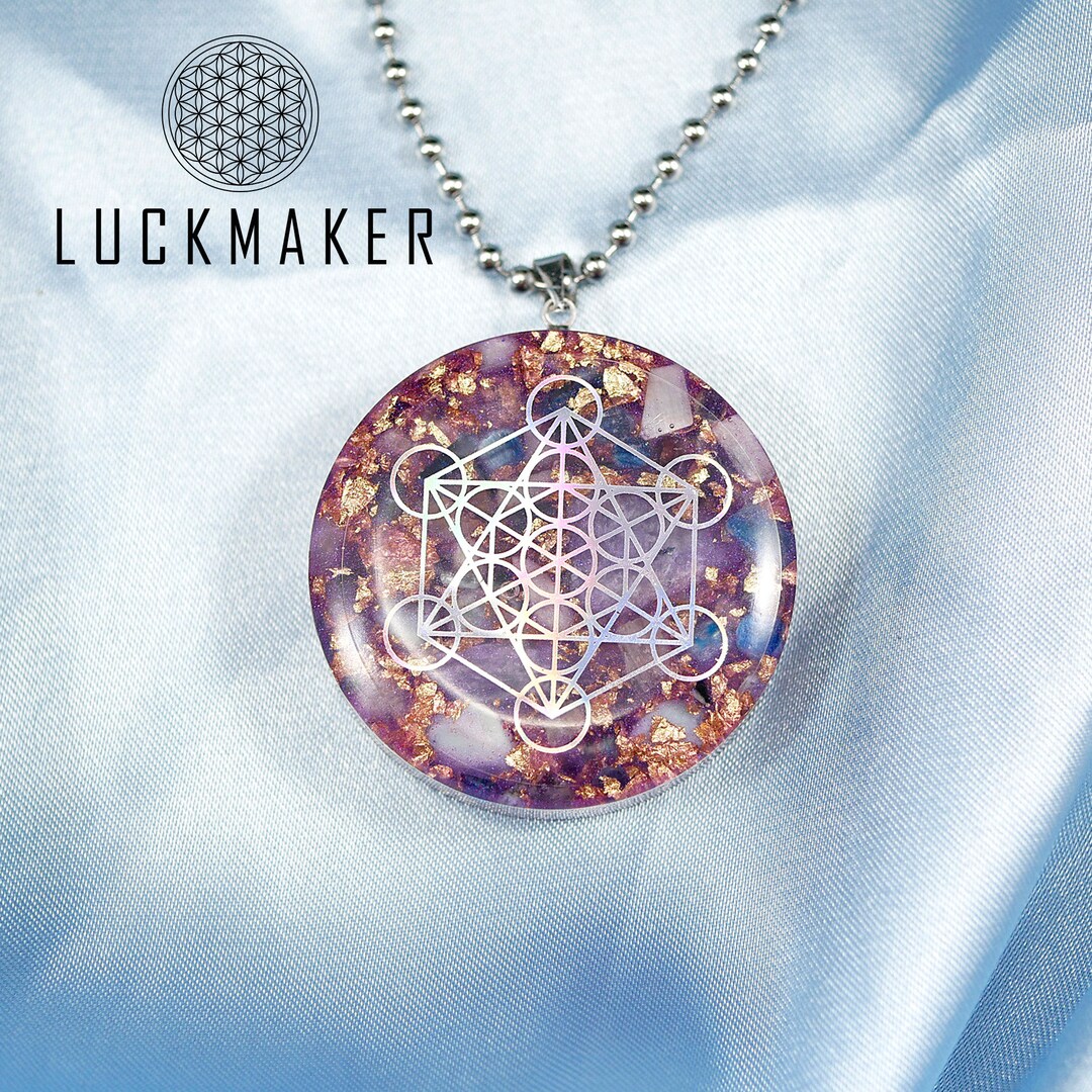 Orgonite Pendant Orgone Pendant Shield Amulet Necklace Reiki EMF ...