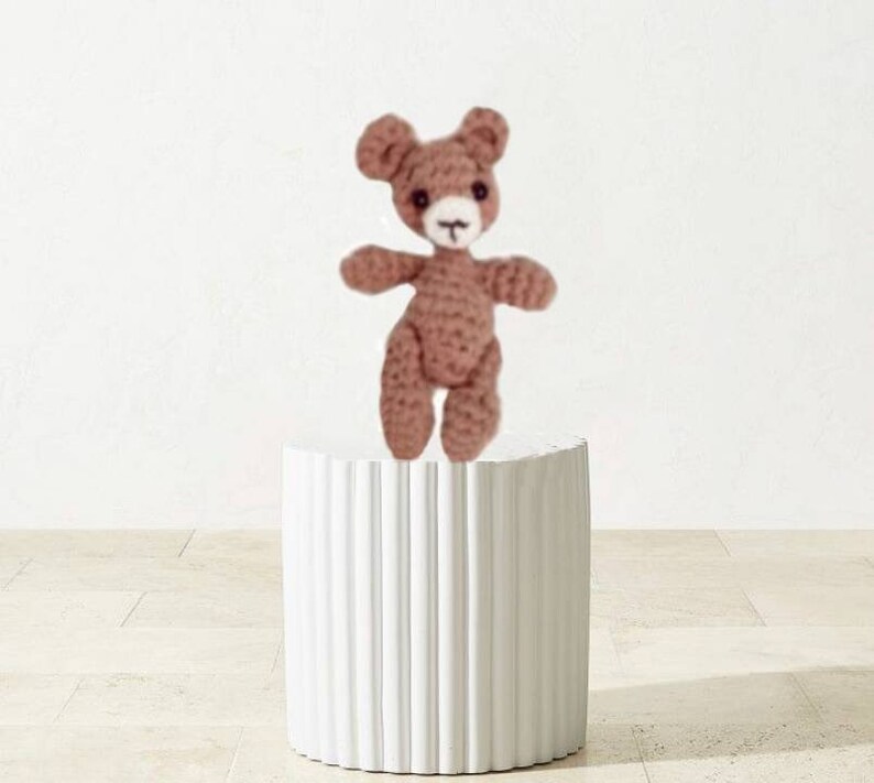 Crochet Mini Tedy Bear Pattern & Tutorial - Etsy