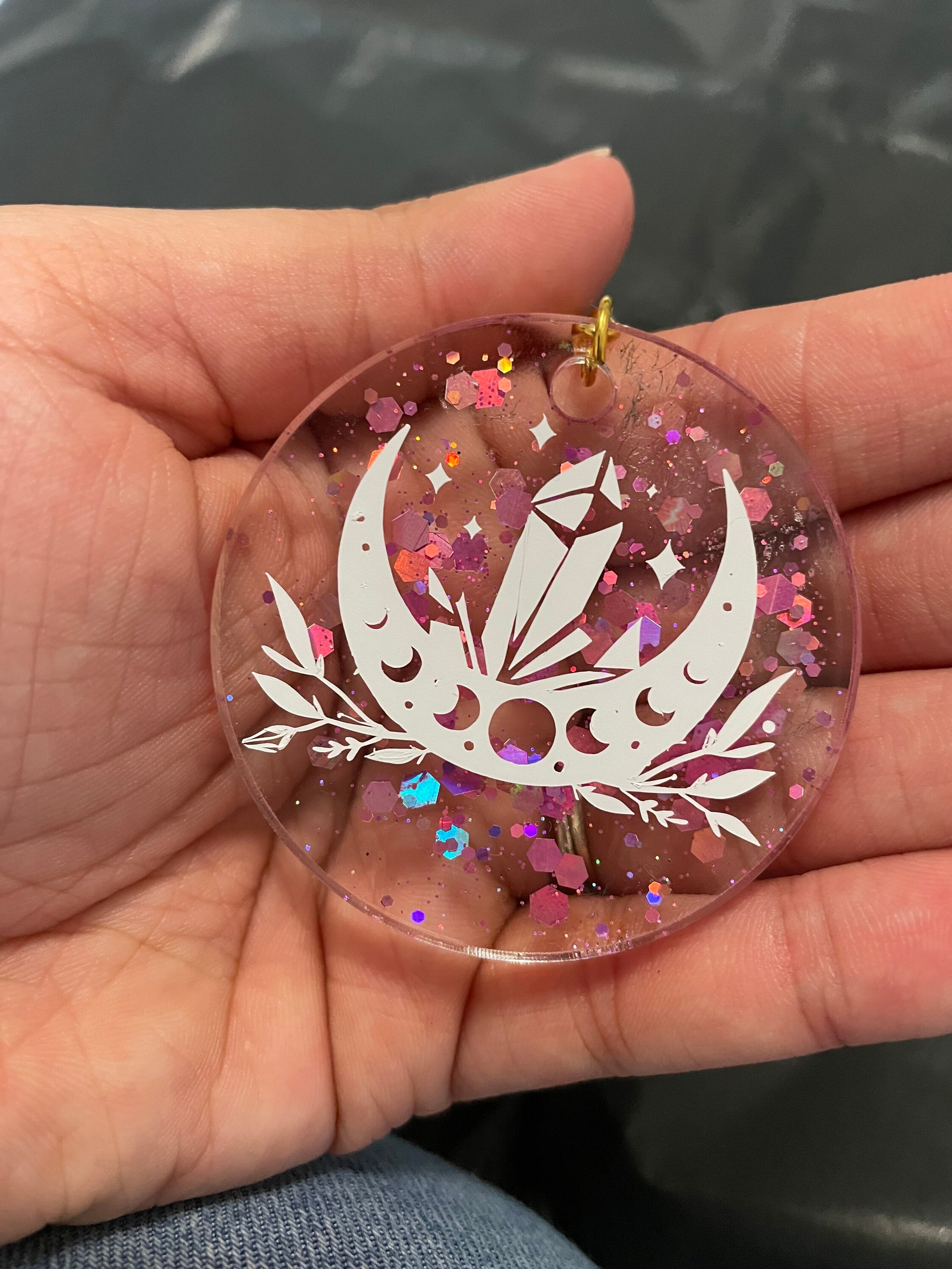 Pink Glitter Keyrings - Etsy