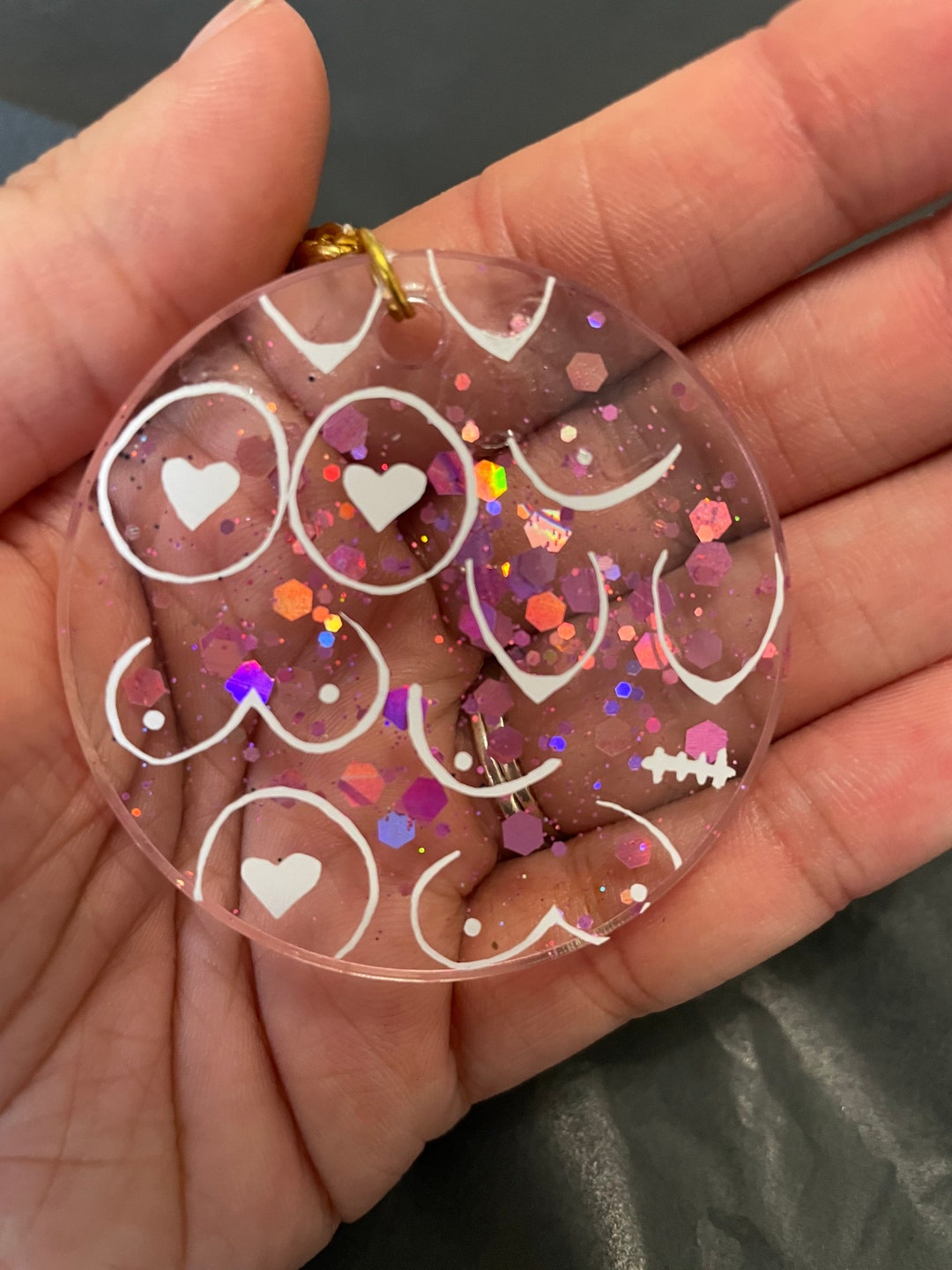Pink Glitter Keyrings - Etsy